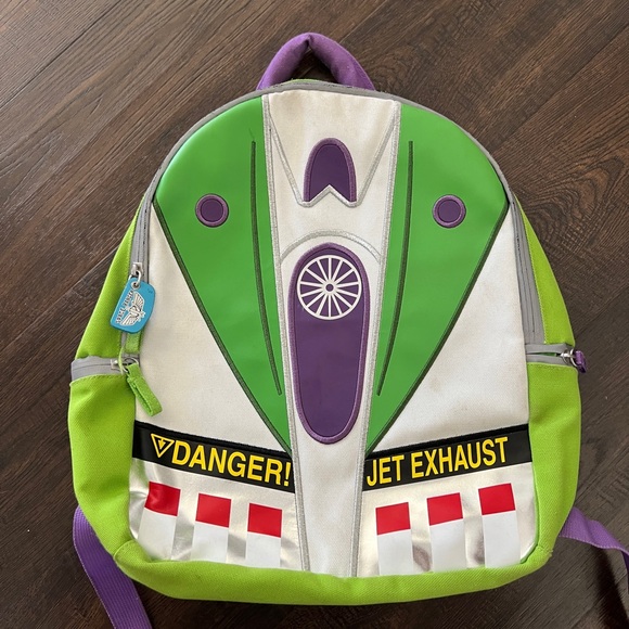 Other | Green And Purple Buzz Lightyear Disney Backpack With Jet ...